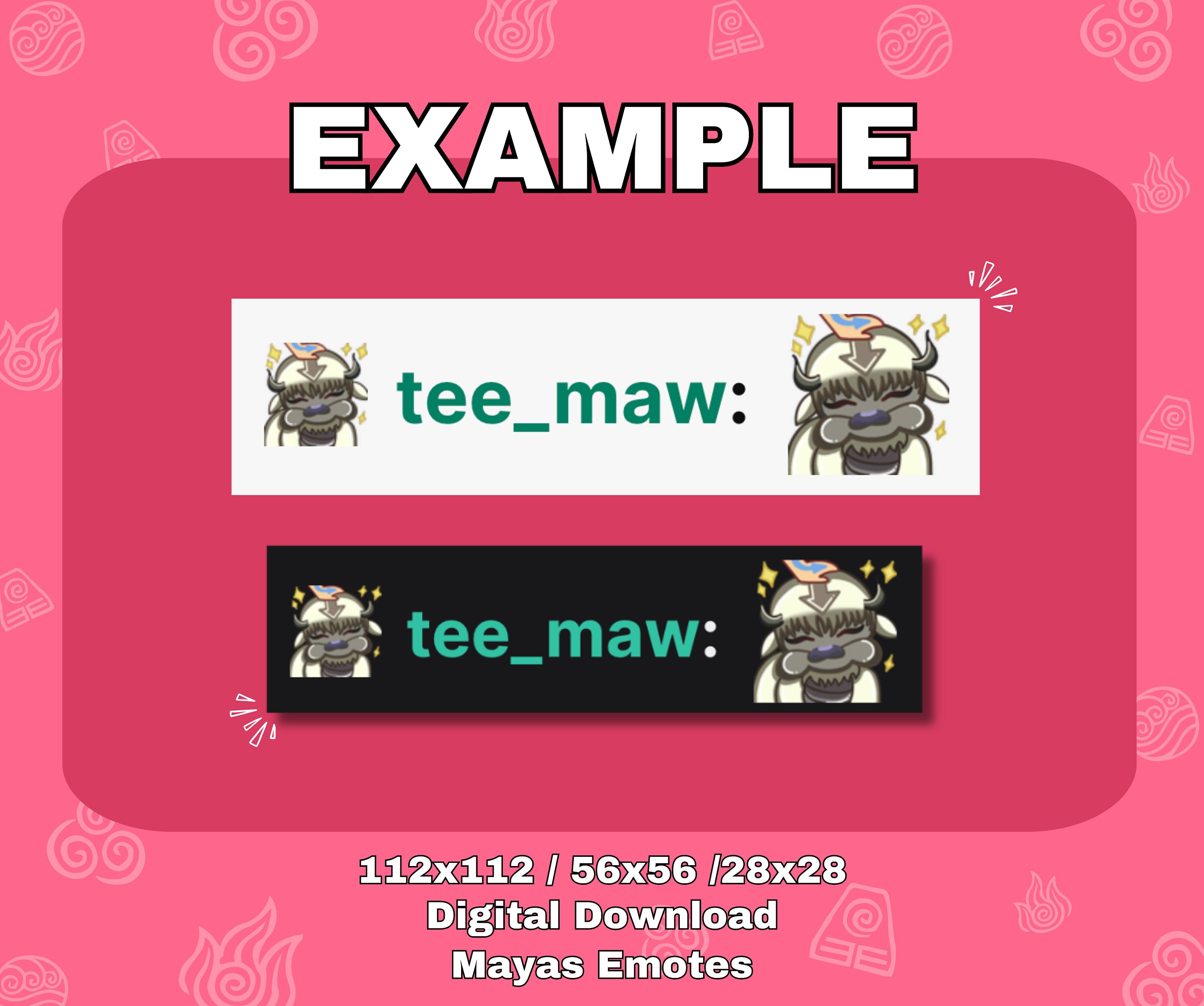 4 Cute ATLA Appa Emotes Twitch Emotes Youtube Discord - Etsy Australia