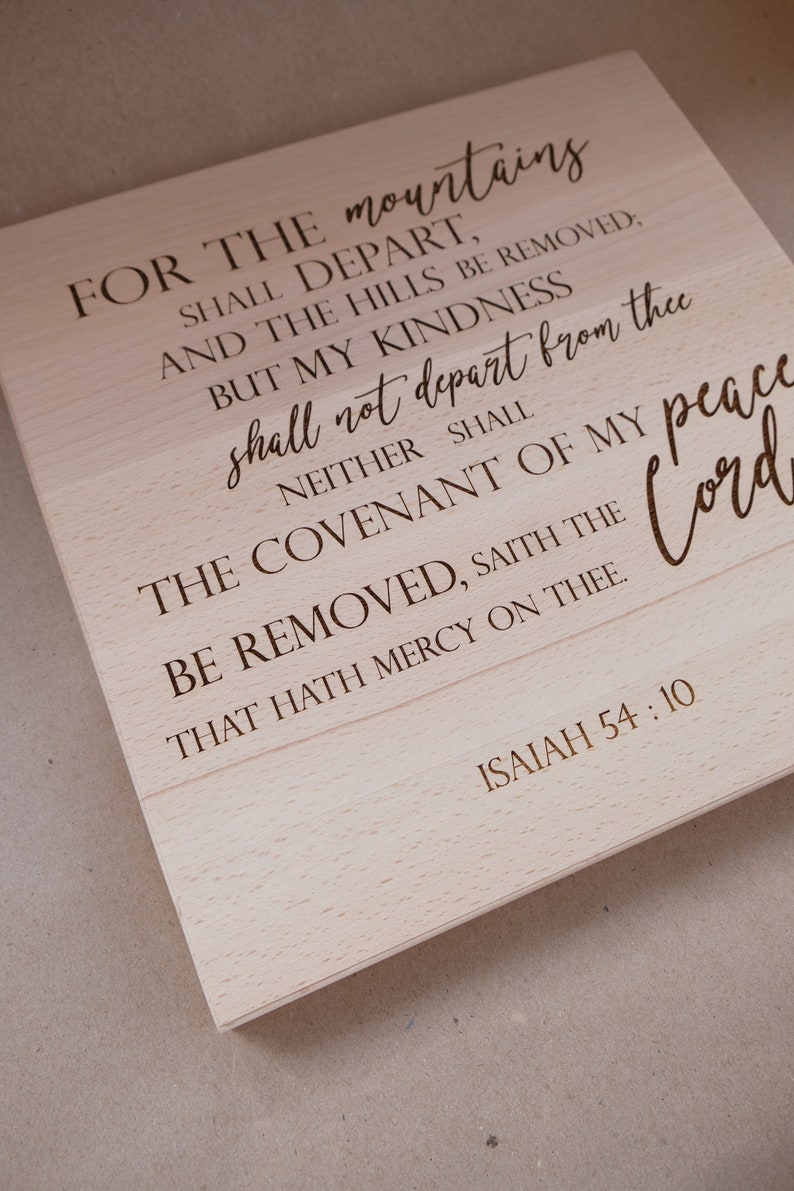 Bible Verse, Plate With Bible Verse, Custom Wooden Bible Verse Plaque ...