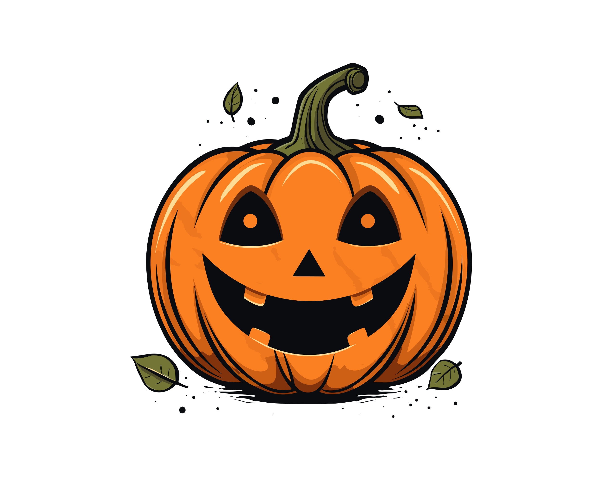 Halloween Clipart SVG, Cute Pumpkin, Jack-o'lanterns, Spooky, Print ...