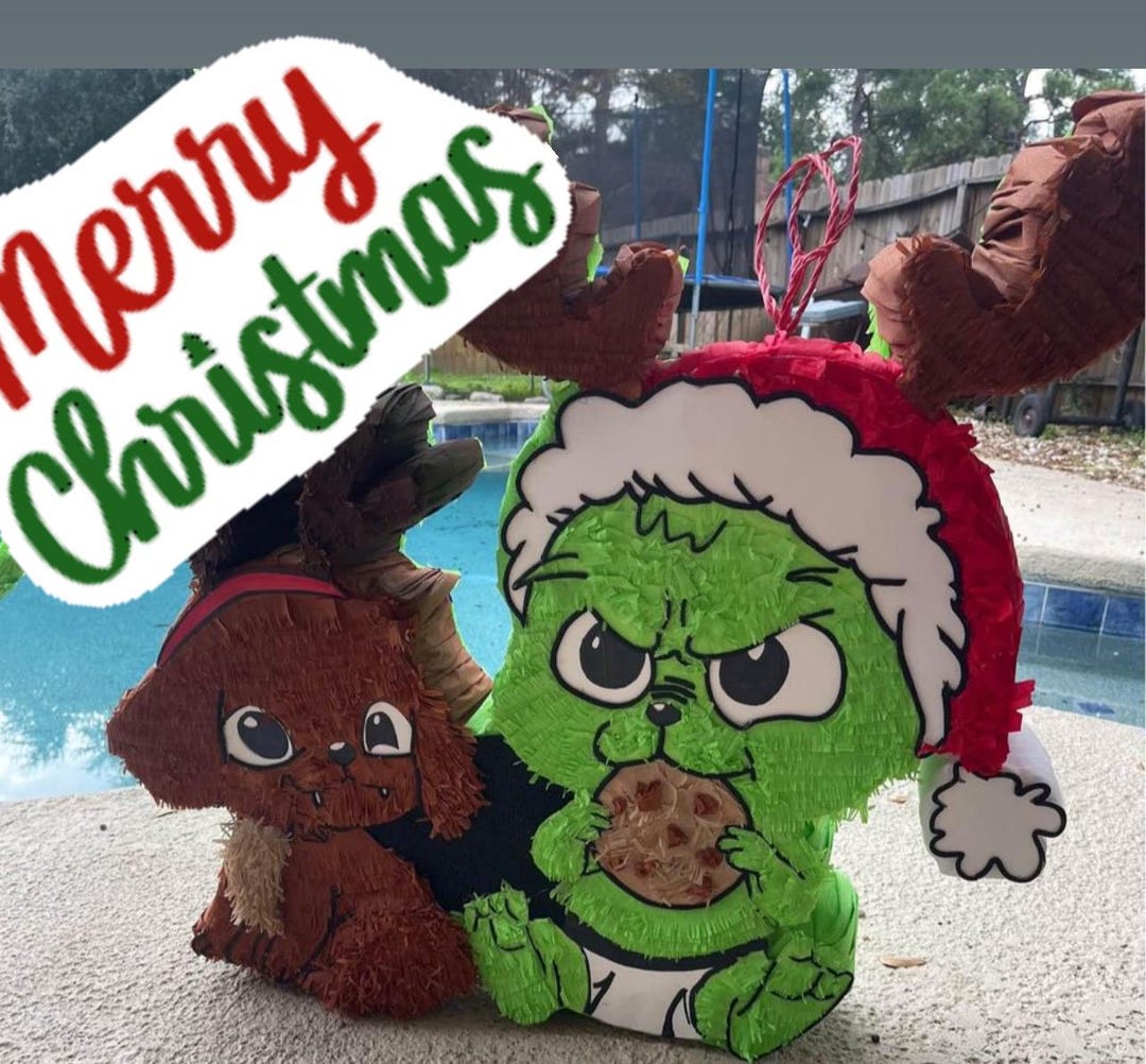 Christmas Piñata / Grinch Piñata - Etsy