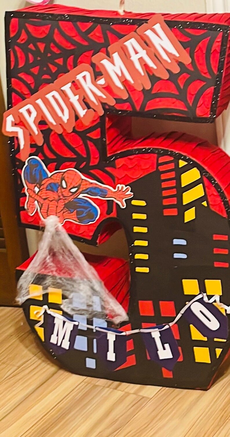 Spiderman Inspired Birthday Piñata - Etsy