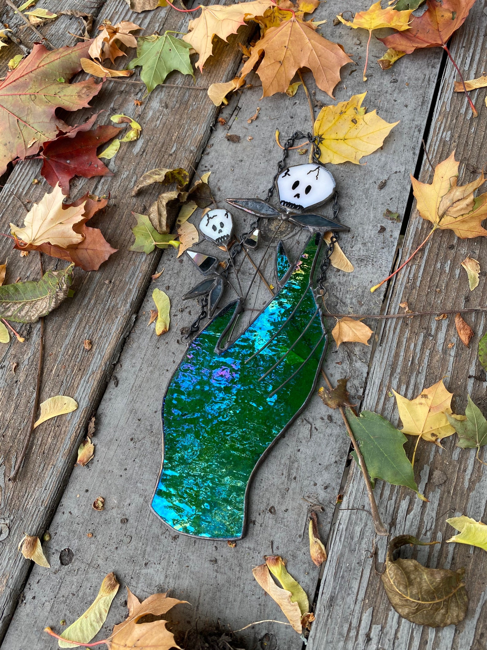 Spooky Stained Glass Window Hanging Boo-tique Candy Corn - Etsy