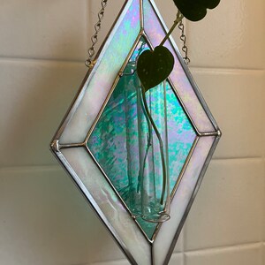 Propagation Station / Stained Glass Window Hanging / White and - Etsy
