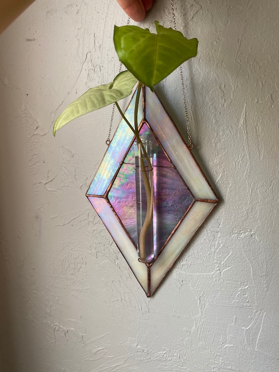 Propagation Station / Stained Glass Window Hanging / White and | Etsy