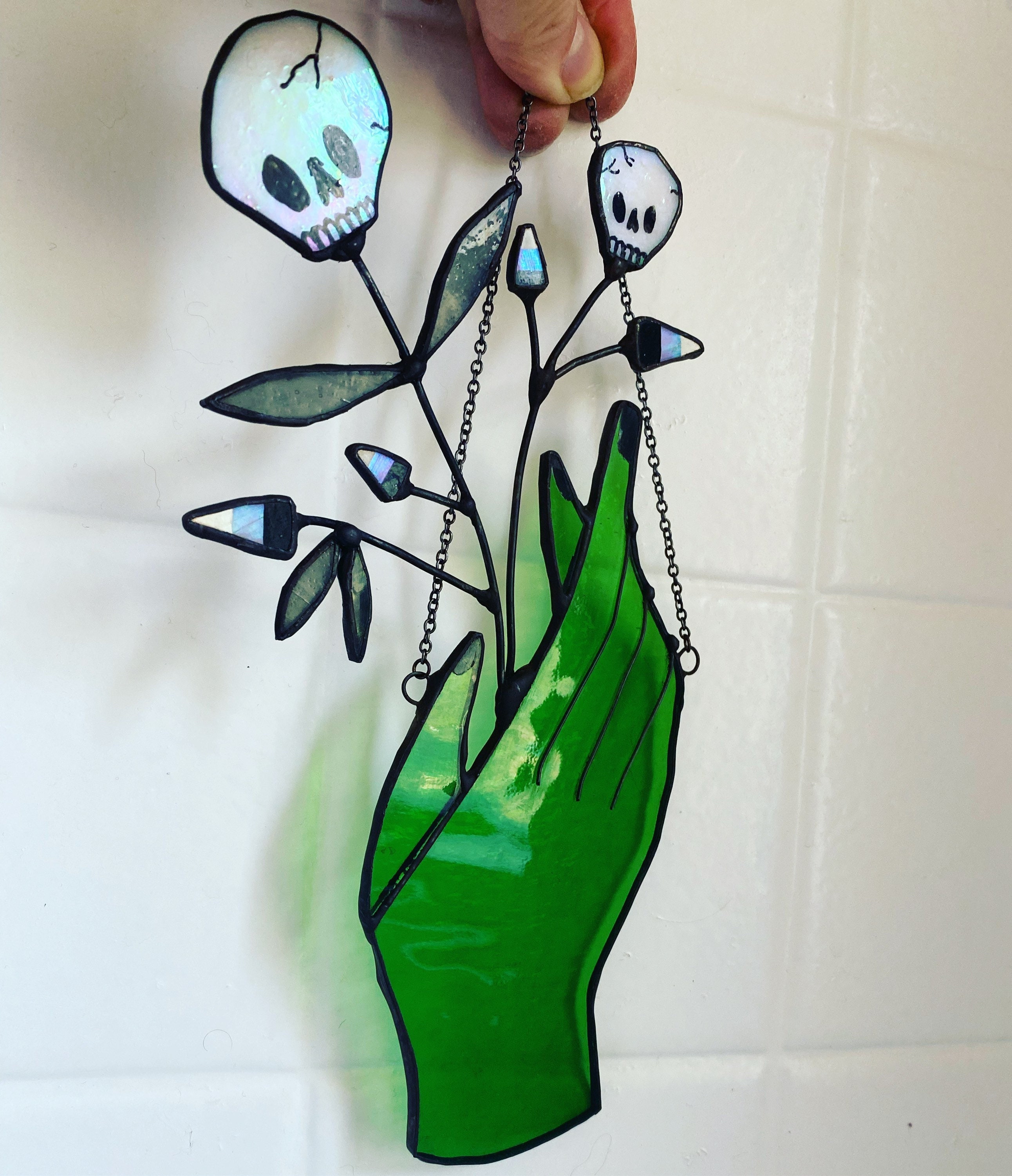 Spooky Stained Glass Window Hanging Boo-tique Candy Corn - Etsy