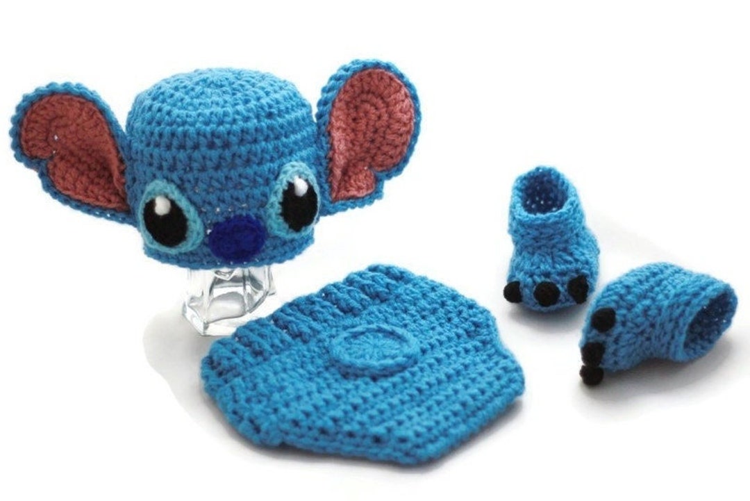 Baby Lilo and Stitch Inspired Outfit Crochet Stitch Costume Baby Alien ...