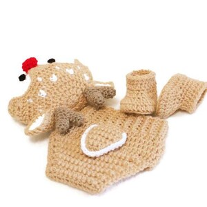Crochet Baby Reindeer Costume: Newborn Christmas Photo Prop - Etsy