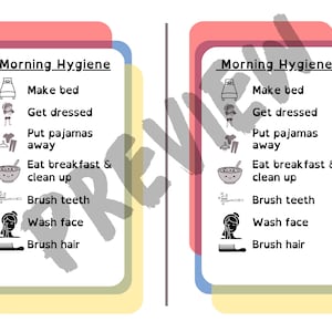 Daily Hygiene Checklists - I Can Do It! - Etsy