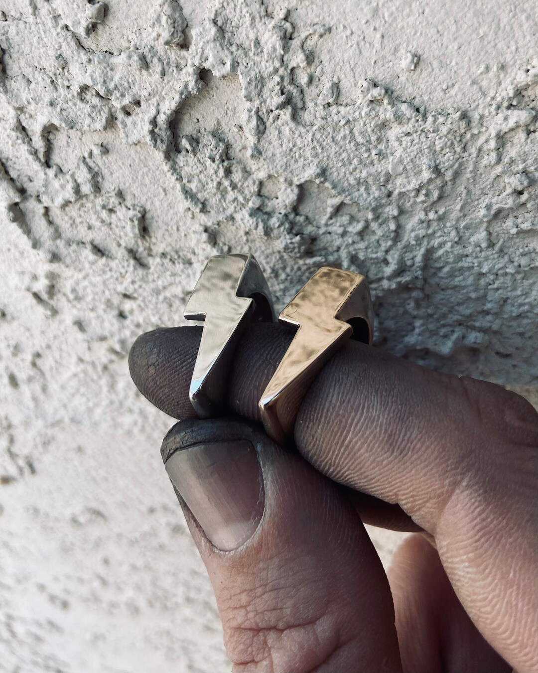 Lightning Bolt Ring - Etsy