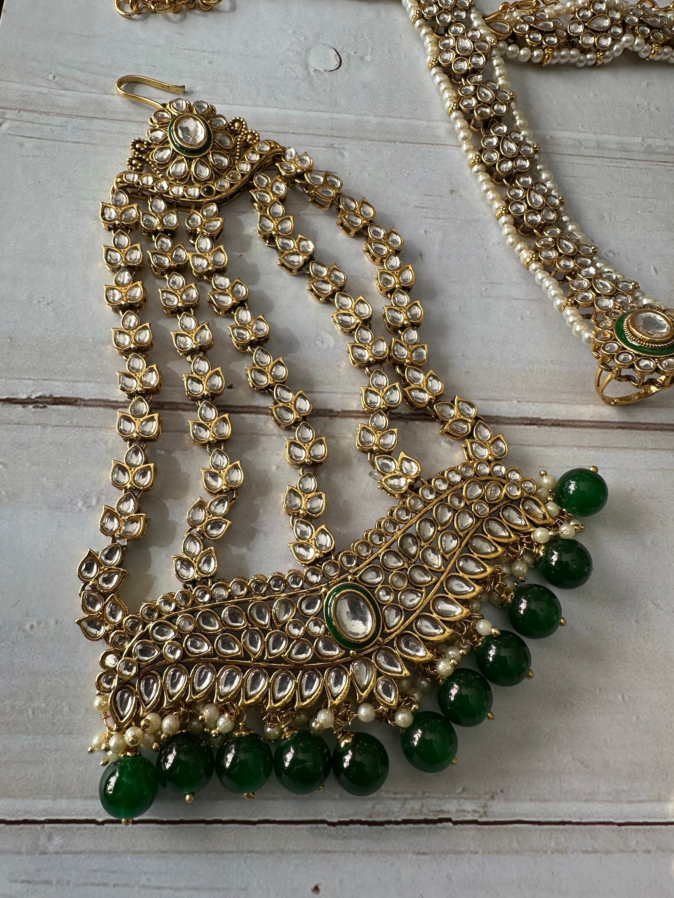 High Quality Kundan Bridal Set Comes With All Accessories/ Indian ...