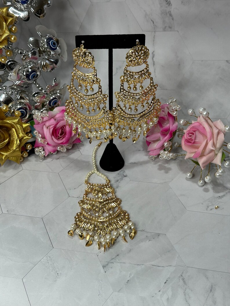 Punjabi Traditional Pipal Patti Tikka Set Gidha Bhangra Punjabi ...