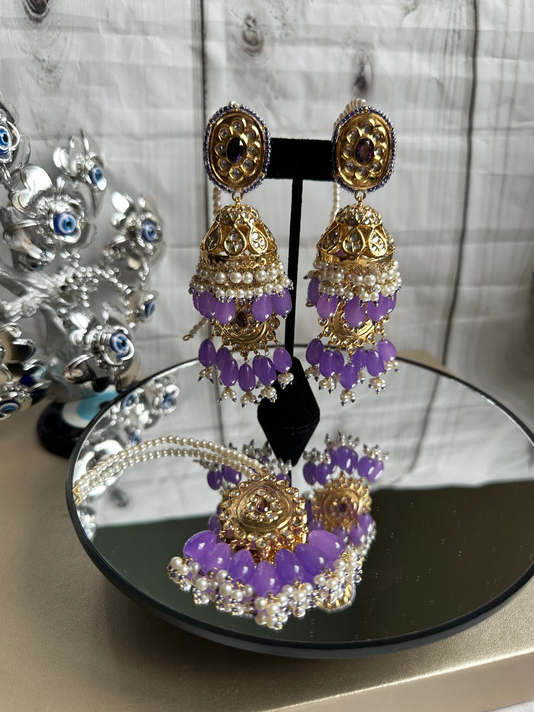 24 K Gold Plated Pakistani || Designer Thappa Kundan Pakistani Gold ...