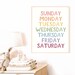 Rainbow Watercolor Days of the Week Print Poster Nursery Wall Art ...