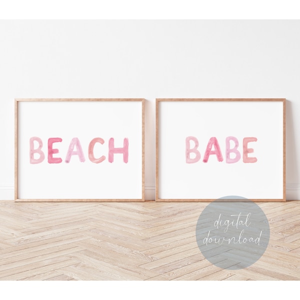 Beach Babe Art - Etsy