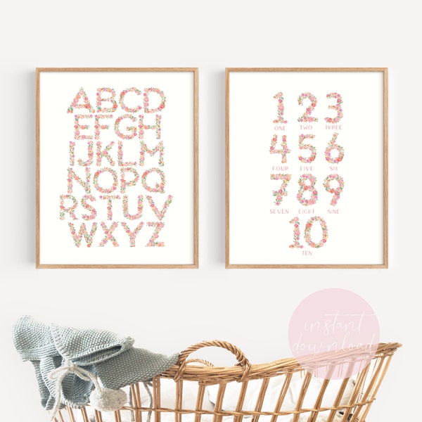 Floral Alphabet - Etsy