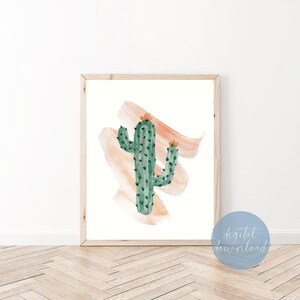 Too Prickin Cute Cactus Nursery Wall Art Set of Two Prints Boho Kids ...