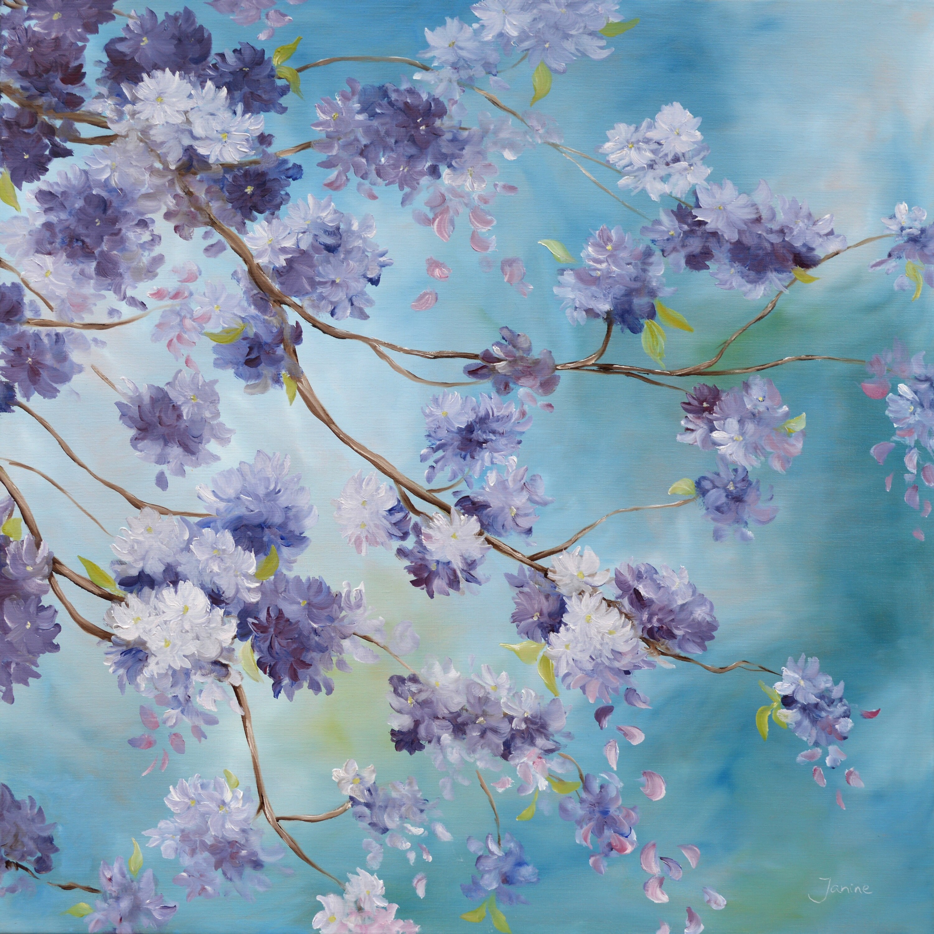 Spring Symphony, Blossoms on Canvas, Spring Flowers, Canvas Print ...