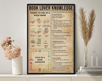 Book Lover Poster | Etsy