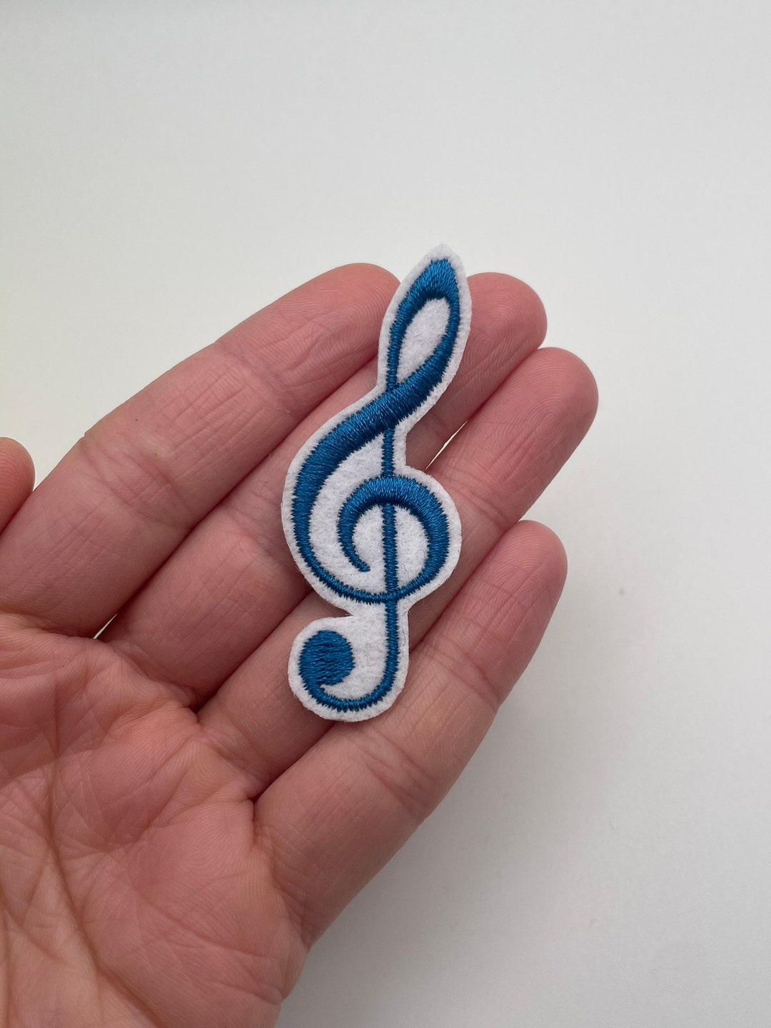 ANY COLOUR: Treble Clef Embroidered Iron-on Patch - Available in 2 ...