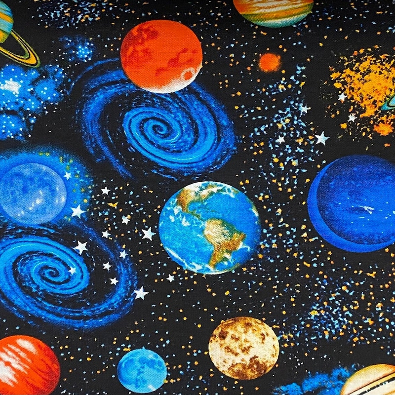Planets Fabric - Etsy