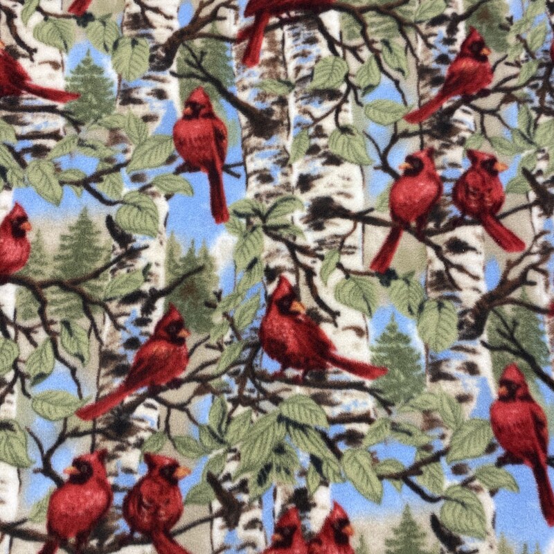 Cardinal Fabric - Etsy