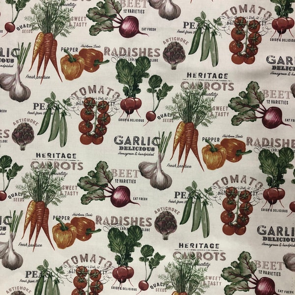 Vegetable Fabric - Etsy