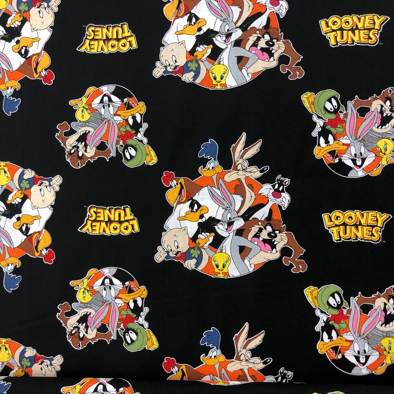 Cartoon Character Cotton Fabric - Etsy
