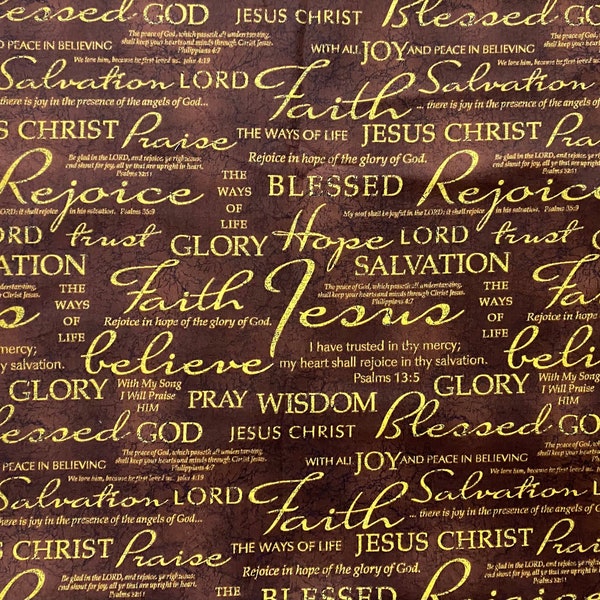 Christian Fabric - Etsy