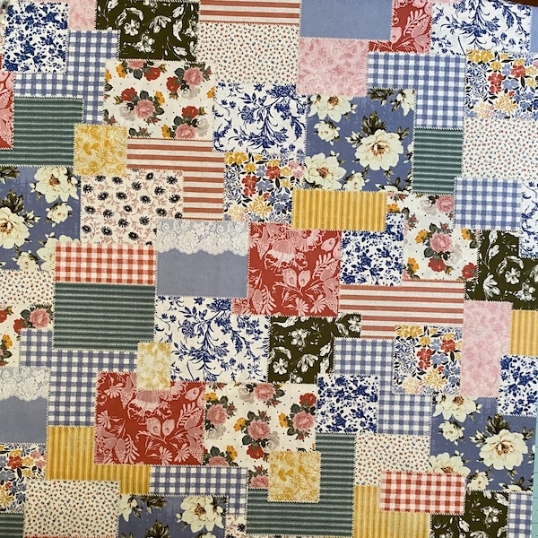 Patchwork Fabric - Etsy