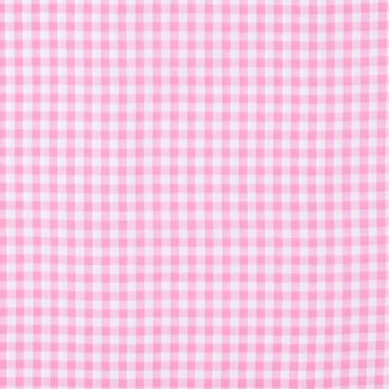 Pink Gingham Fabric - Etsy
