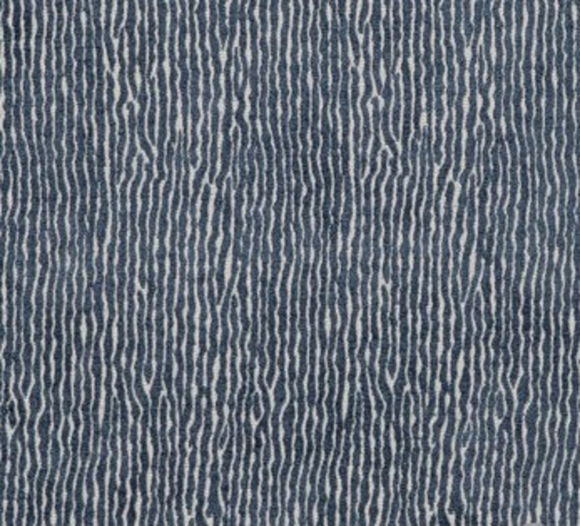 Blue & White Wavy Lines Fabric Pattern Fabric Rayon - Etsy