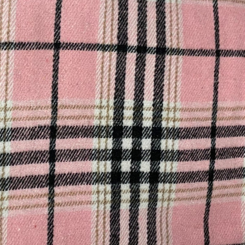 Pink Plaid Fabric - Etsy