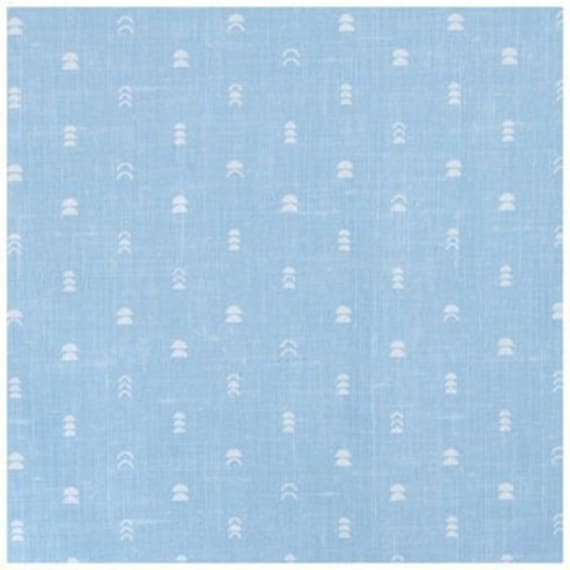 Blue Linen Look Arch Fabric Pattern Fabric 100% Cotton - Etsy