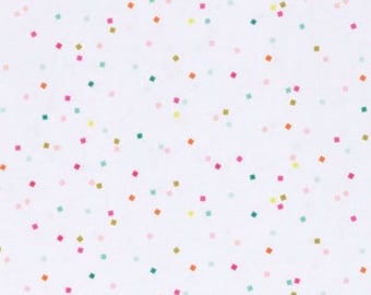 Confetti Fabric Colorful Shapes Birthday Party New Years Bright Pastel ...