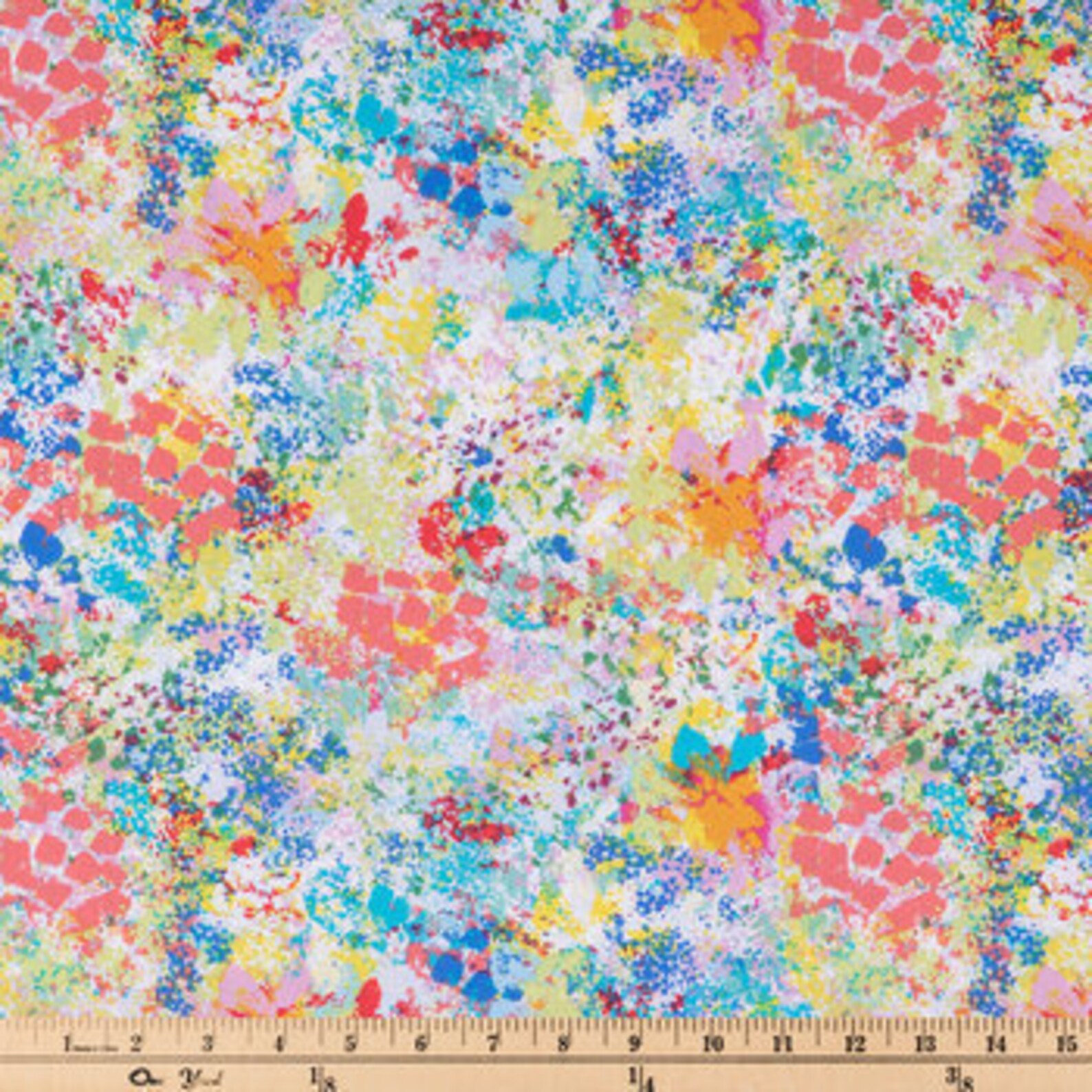 Paint Splatter Fabric Multi-colored Fabric 100% Cotton - Etsy