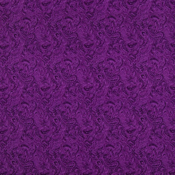 Purple Paisley Fabric Pattern Fabric 100% Cotton Quilting - Etsy