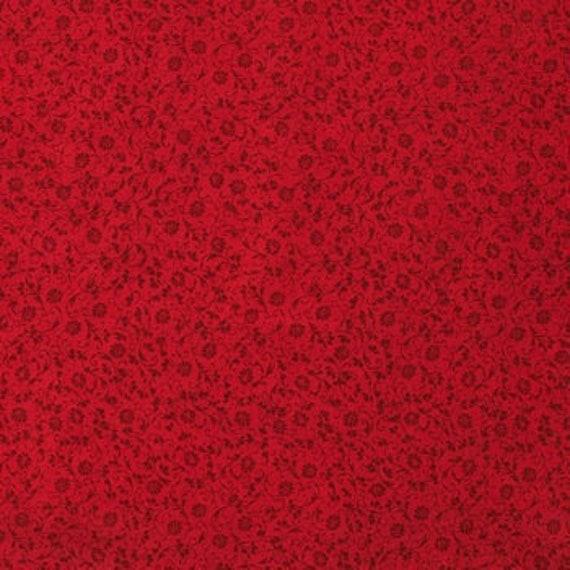 Tonal Red Scrolls Fabric Floral Fabric 100% Cotton Home - Etsy