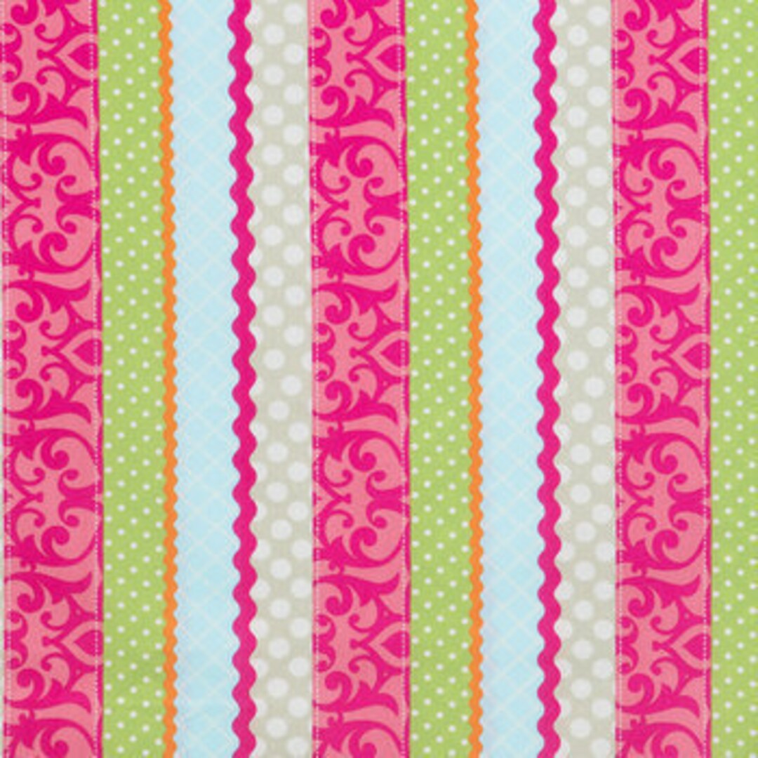 Multi-colored Striped Fabric, Pattern Fabric, 100% Cotton, Apparel ...