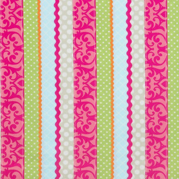 Multi-colored Striped Fabric Pattern Fabric 100% Cotton - Etsy