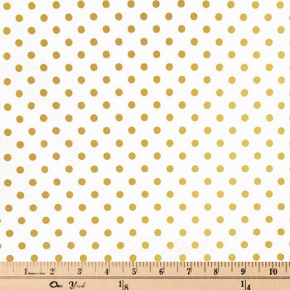 Metallic Gold Polka Dot Background