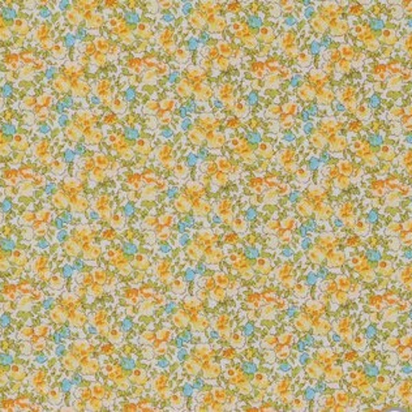 Yellow Floral Fabric - Etsy