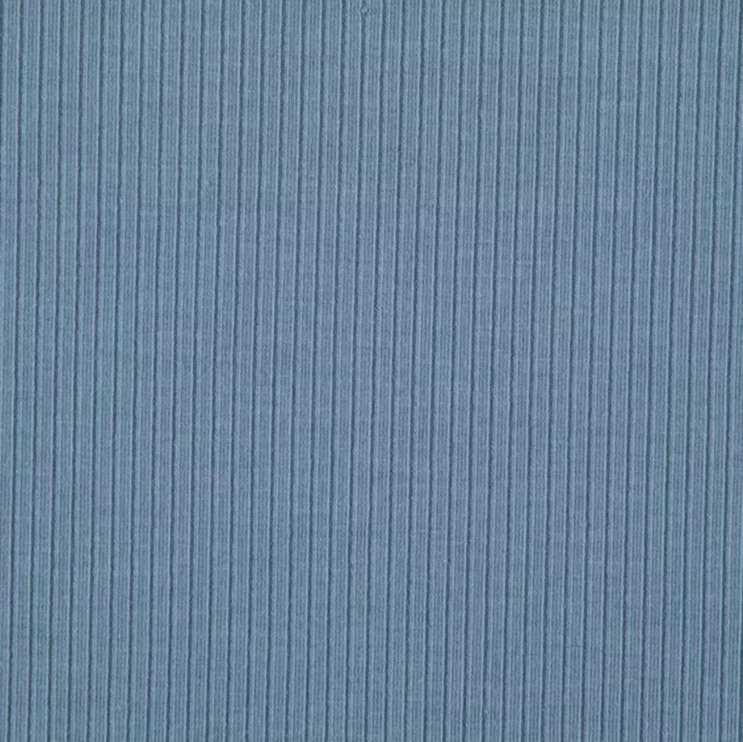 Light Blue Ribbed Knit Fabric, Fall Fabric, Polyester-rayon-spandex ...