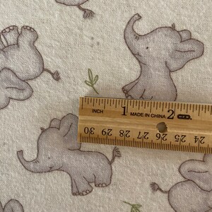 Sweet Elephant Flannel Fabric, Animal Print, 100% Cotton, Baby Blankets ...