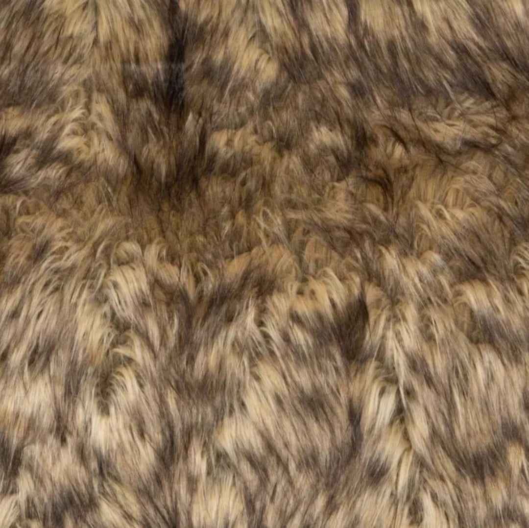 Brown Long Pile Faux Fur Fabric, Animal Pelt, Costume & Coat Fabric - Etsy
