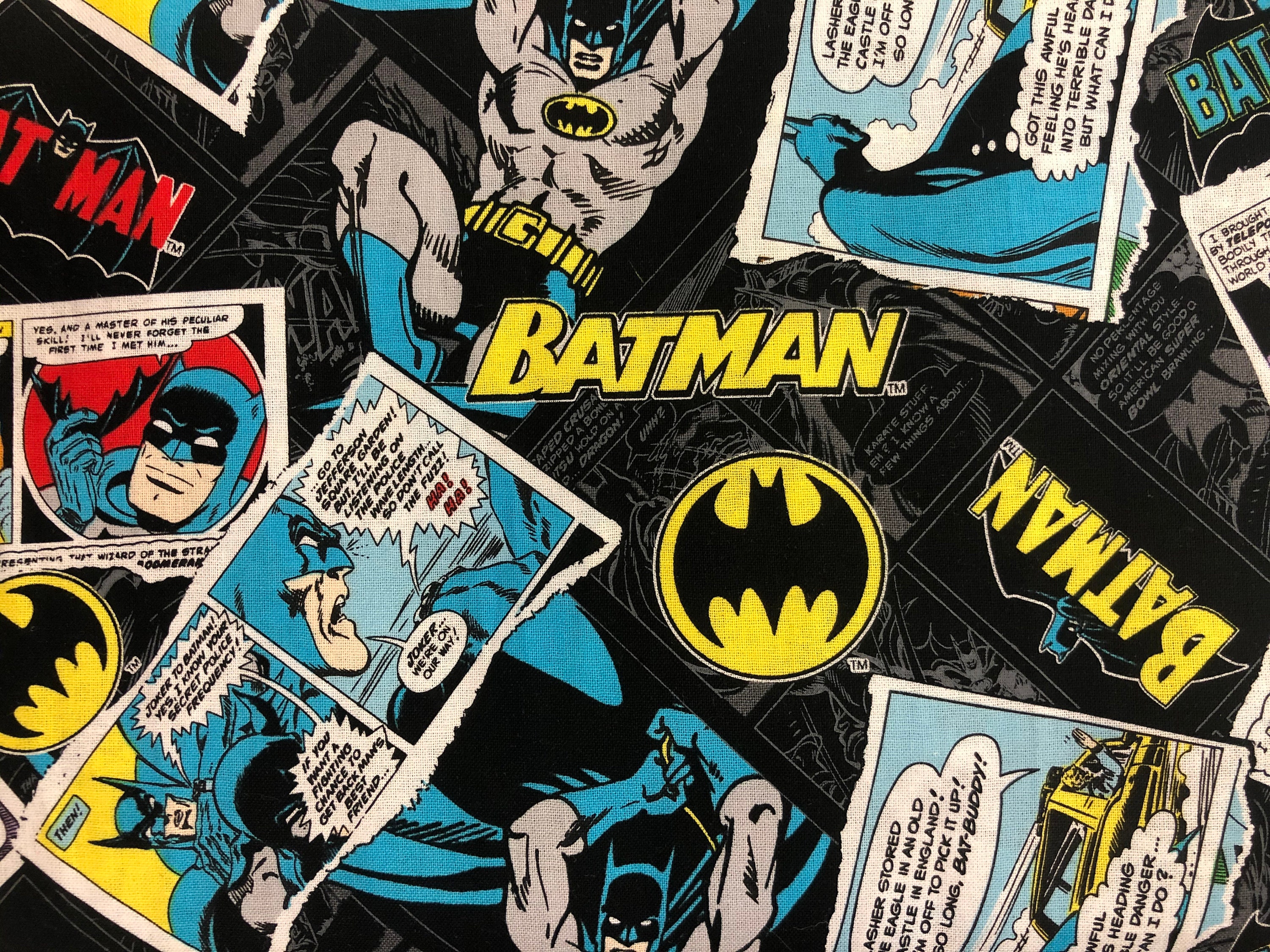 Superhero Fabric Cotton Fabric Comic Fabric Animated | Etsy UK