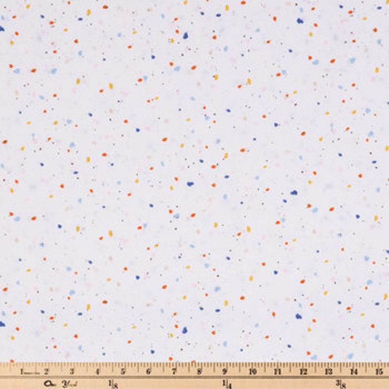 Pottery Fleck Cotton Fabric, Colorful Confetti Print, Quilting Fabric ...