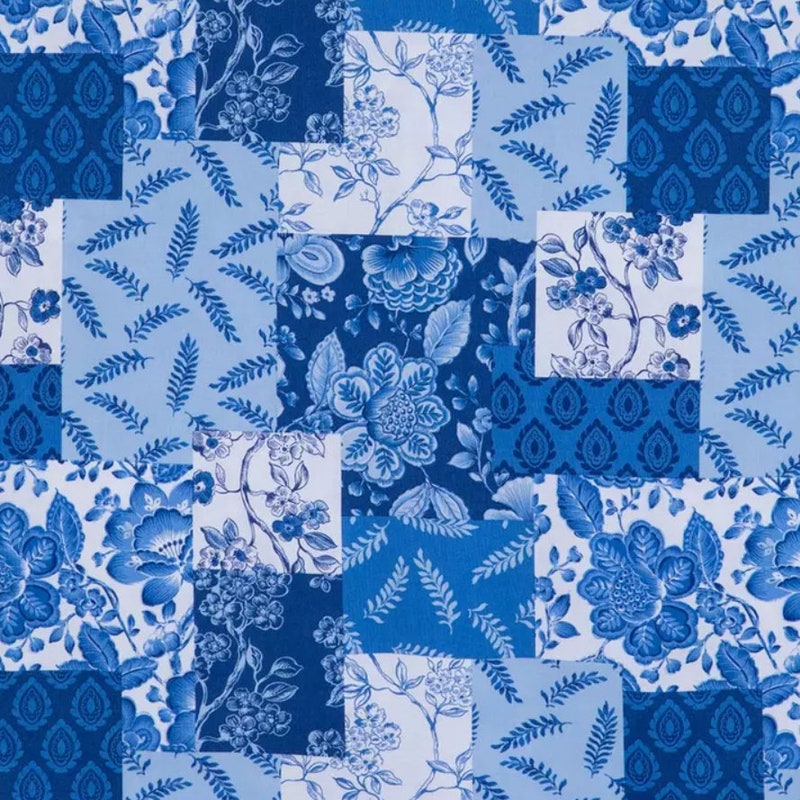 Delft Blue Fabric - Etsy