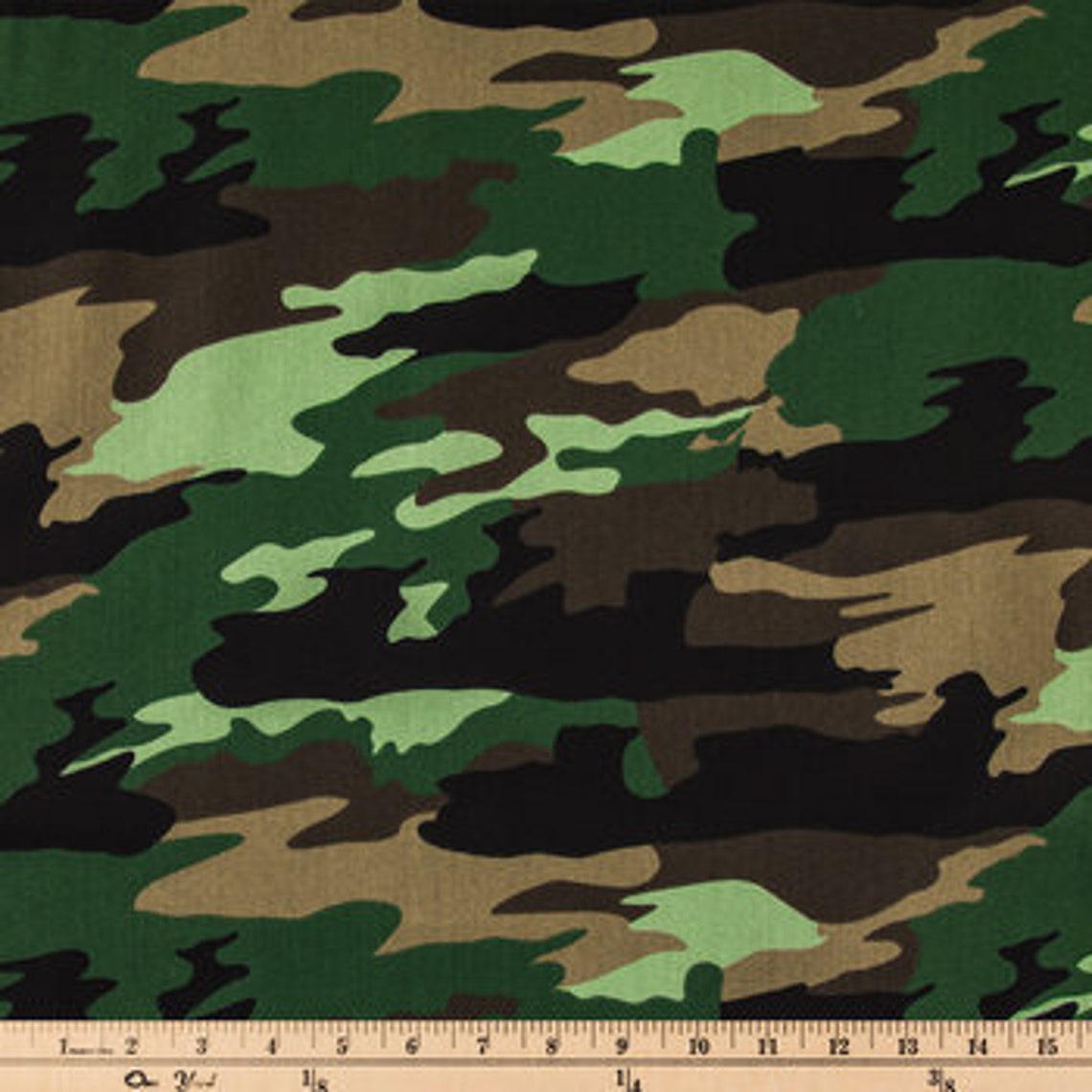 Green Camouflage Fabric, 100% Cotton Apparel Fabric, by the Yard - Etsy