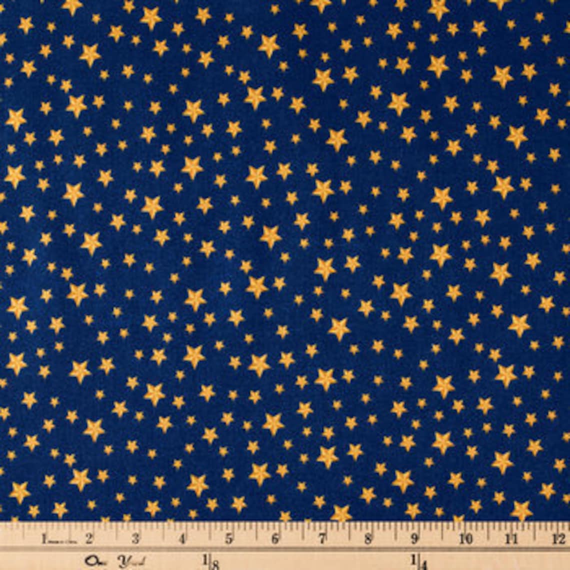 Stars on Navy Fabric Celestial Fabric 100% Cotton Apparel - Etsy