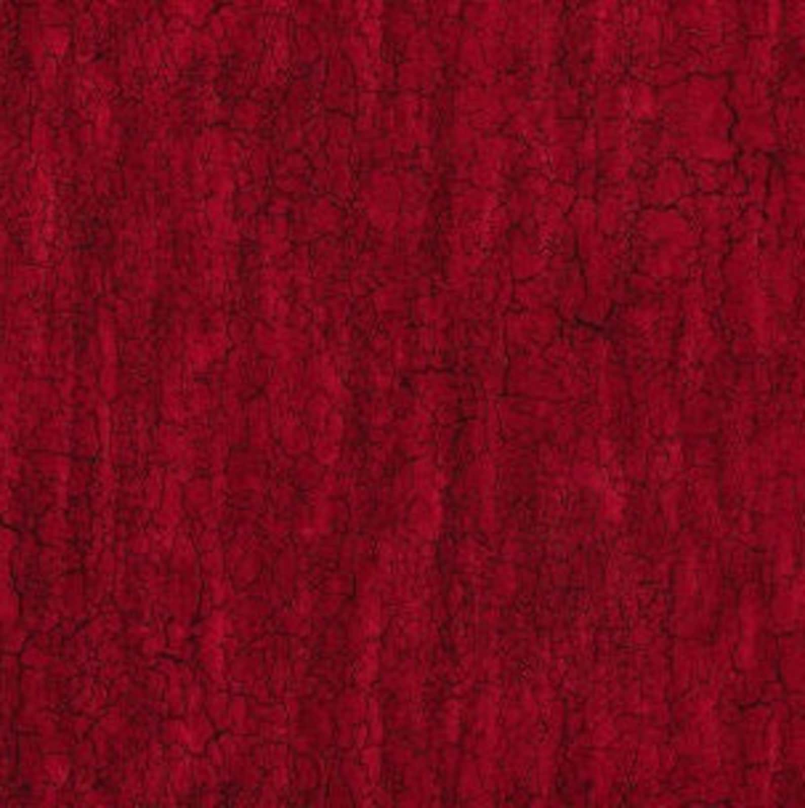 Burgundy Crackle Fabric Tonal Red Fabric 100% Cotton - Etsy